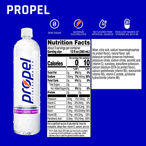 Propel, Grape, 1 Liter (Pack of 6)