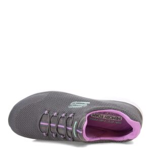 SKECHERS Summits-Cool Classic Charcoal/Lavender 7.5 C - Wide