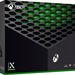 Microsoft Xbox Series X 1TB SSD Gaming Console - Additional Black Controller, 8X Cores Zen 2 CPU, 12 TFLOPS. RDNA 2 GPU, 16GB DDR6 RAM, Up to 120 FPS, 8K HDR, 4K UHD Blu-Ray