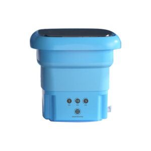 portable washing machine - foldable mini small portable washer washing machine with drain basket for apartment,travel, underwear, personal, baby