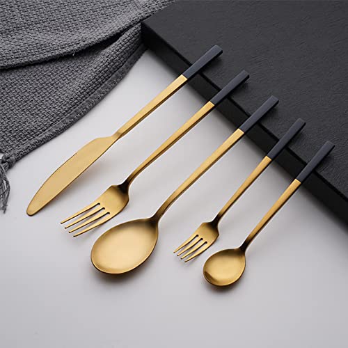 Matte Grey Flatware Set 30 Piece, Silverware Set for 6, 18/10 Stainless Steel Home Kitchen Hotel Restaurant Tableware Cutlery Set, Include Knives, Forks, Spoons, Recommended (30pcs)