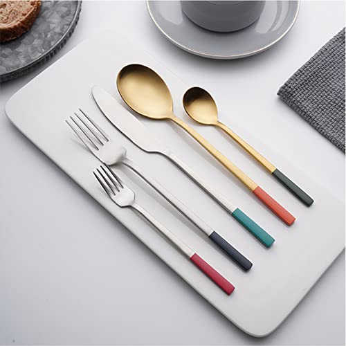 Matte Grey Flatware Set 30 Piece, Silverware Set for 6, 18/10 Stainless Steel Home Kitchen Hotel Restaurant Tableware Cutlery Set, Include Knives, Forks, Spoons, Recommended (30pcs)