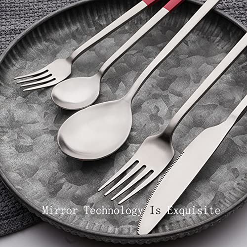 Matte Grey Flatware Set 30 Piece, Silverware Set for 6, 18/10 Stainless Steel Home Kitchen Hotel Restaurant Tableware Cutlery Set, Include Knives, Forks, Spoons, Recommended (30pcs)