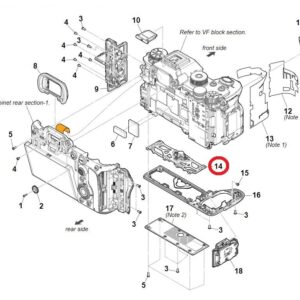 Bottom Inner Plate Assembly (881) Compatible with Sony Digital Camera