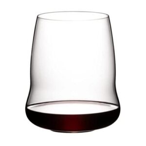 Riedel SL Stemless Wings Cabernet/Sauvignon Wine Glass (4-Pack) and Wine Pourer with Stopper Bundle (3 Items)