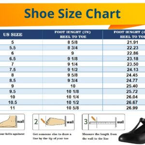 Women's T-Strap Character Shoes Latin Ballroom Dance Heels Black Wedding Pumps, Black 8 M US