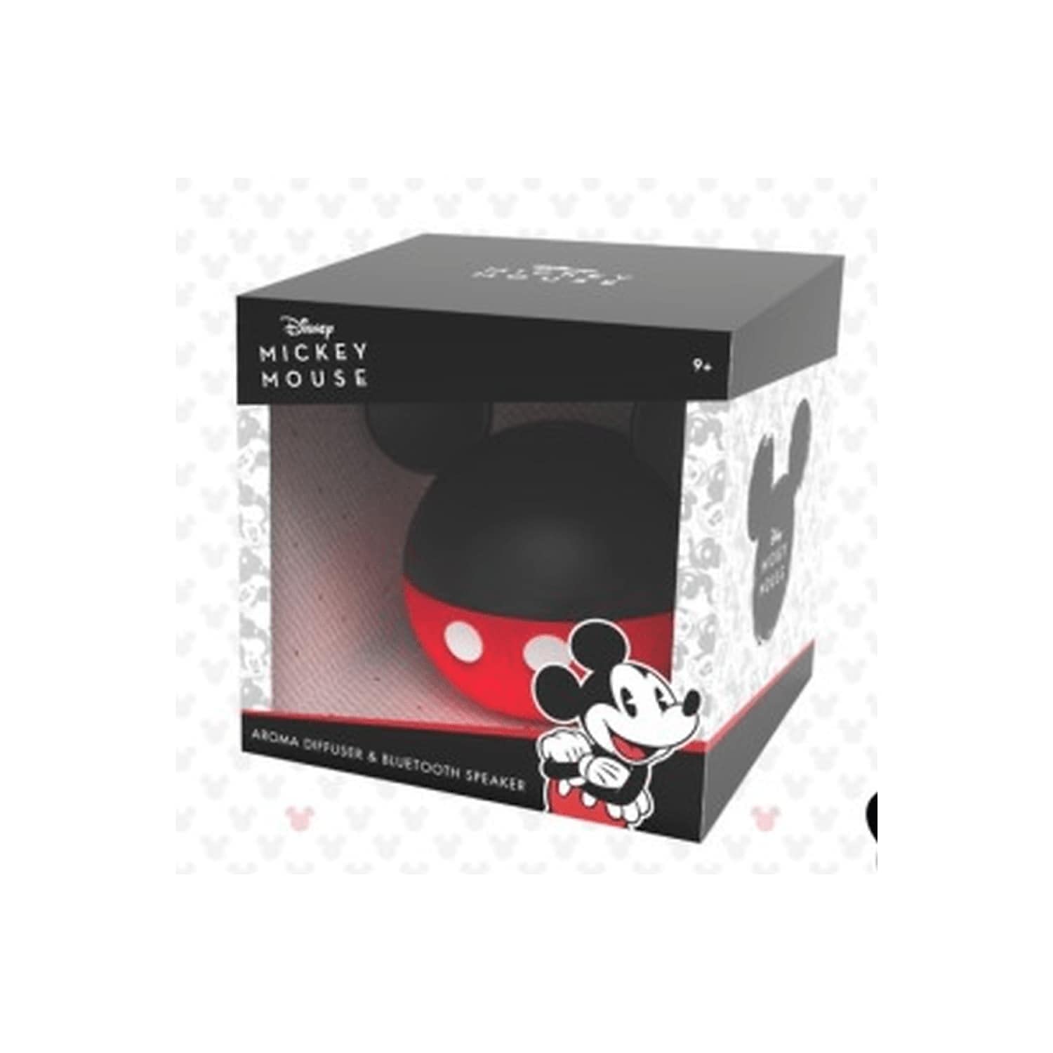 Disney Mickey Mouse Ultrasonic Diffuser with Built-in Bluetooth Speaker, Classic Disney Character Design, Last up to 8 Hours, 100 ML Tank Capacity, Bluetooth 5.1