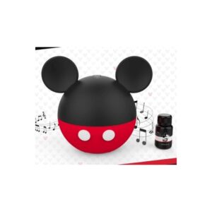 Disney Mickey Mouse Ultrasonic Diffuser with Built-in Bluetooth Speaker, Classic Disney Character Design, Last up to 8 Hours, 100 ML Tank Capacity, Bluetooth 5.1