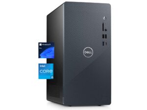 dell inspiron 3910 business desktop computer, 12th gen intel core i5-12400, windows 11 pro, 12gb ram, 256gb ssd+1tb hdd, intel uhd graphics, bluetooth, wifi, keyboard & mouse,mist blue