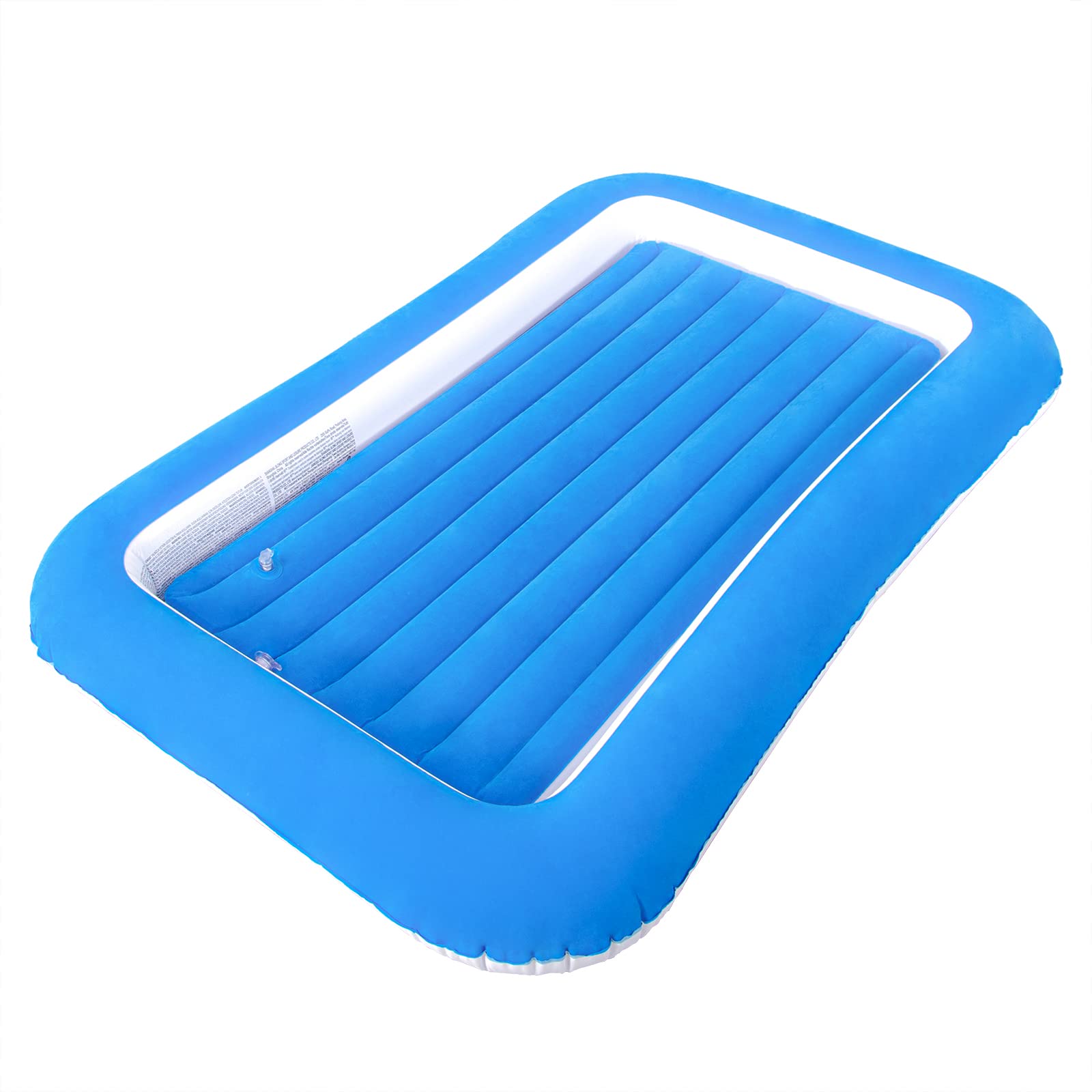 RAPTAVIS Kids Air Mattress Inflatable Toddler Travel Bed with Sides,Blue