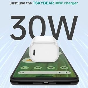 30W USB C Super Fast Charger - for Google Pixel 8/8 Pro/7/7 Pro/6,Samsung Galaxy S21/S22,Note 20,iPad Pro 12.9/11 inch,MacBook Air(6 FT Cable)