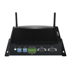 hystou fanless mini pc i7 10810u, 16gb ram ddr4 256 gb ssd 1tb hdd 6 cores 12 thread mini desktop pc windows 11 pro, 4k triple display, wifi5/bt4.2, 14pin gpio, ubuntu linux mini pc, dual nic pc