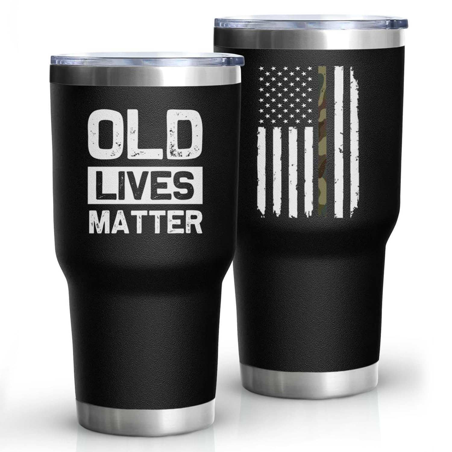 Dad Gifts for Men Old Lives Still Matter Gifts for Men 30oz Old Lives Matter Cup Tumbler with Lid and Straw Fathers Day Birthday Christmas Gifts for Dad Grandpa Gag Gifts for Men 50th 60th 70th 80th