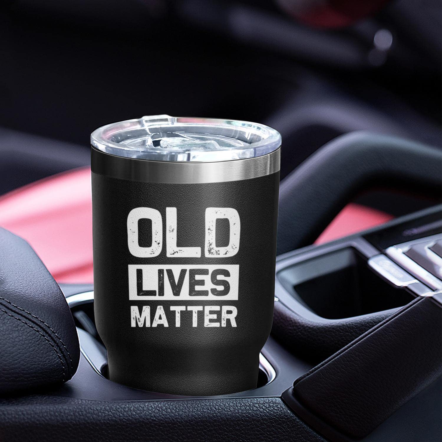 Dad Gifts for Men Old Lives Still Matter Gifts for Men 30oz Old Lives Matter Cup Tumbler with Lid and Straw Fathers Day Birthday Christmas Gifts for Dad Grandpa Gag Gifts for Men 50th 60th 70th 80th