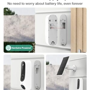 Lindo Pro Dual Camera Video Doorbell 2K with Chime, Free Video History, Over 190° Widest Field of View, 5MP Ultra HD Wireless Doorbell Camera, Triple Detection, 5-Min Installation, Battery Powered