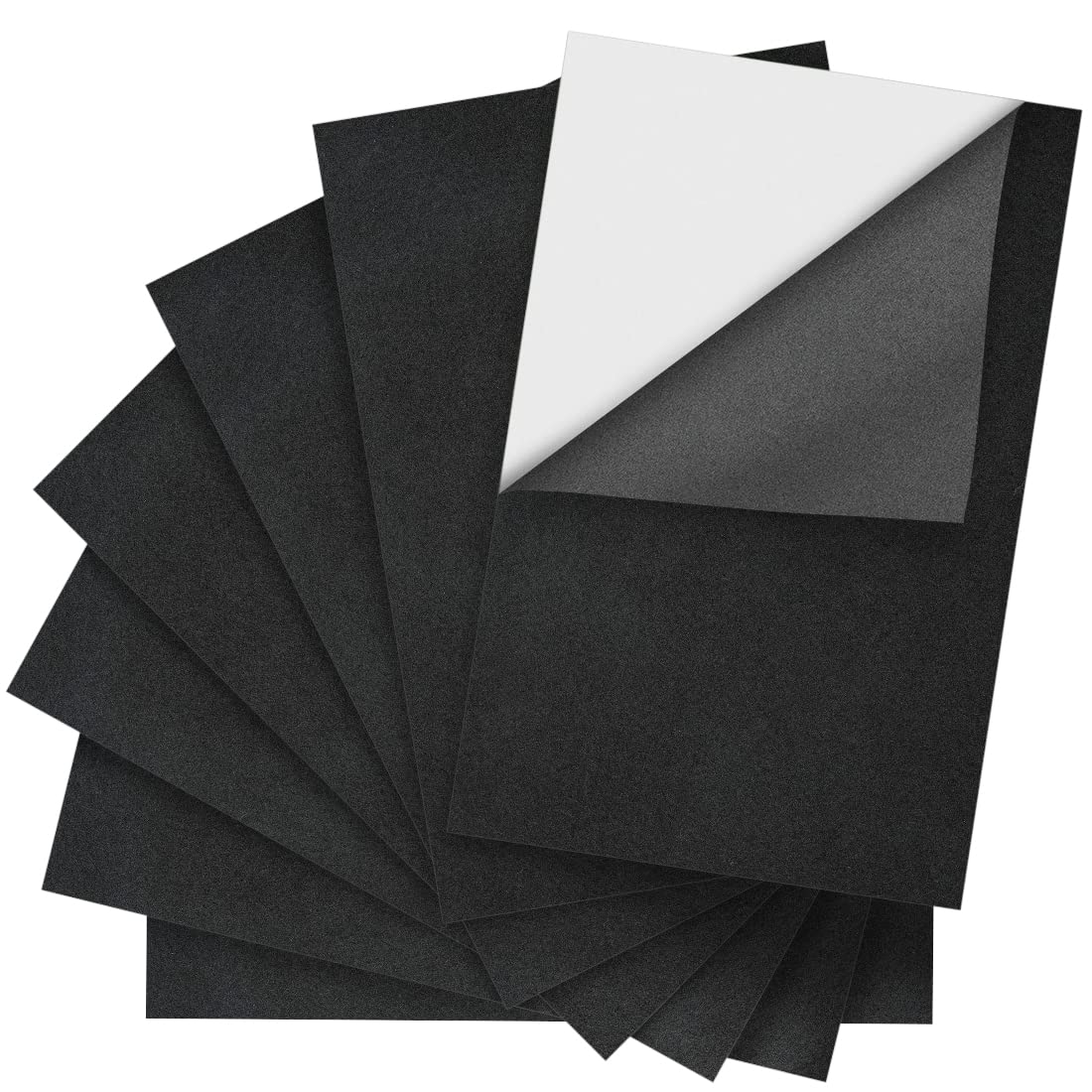 IOOLEEM Black Felt Sheets, Self-Adhesive Felt Sheets, 30pcs 7"x11.3"（Close to A4 Size - 18x28.5 cm), Pre-Cut Felt Sheets for Crafts, Craft Felt Fabric Sheets, Sewing Felt Rectangle for Patchwork.