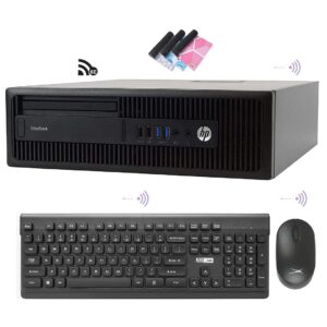 hp elitedesk 800 g2 refurbished desktop computers small form factor pc,i7 32gb ram 1tb ssd,ax210 built-in wifi,dual monitor support,hdmi,dvd-rw,win10 pro,wireless k&m brand tjj mouse pad(renewed)