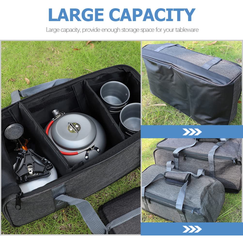 BESPORTBLE Camping Cookware Storage Bag Camping Cooking Utensils Organizer Hiking Plate Dishe Bowl Pot Storage Bag Cookware Carrier for Outdoor Camping Barbecue Travel Family