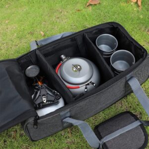 BESPORTBLE Camping Cookware Storage Bag Camping Cooking Utensils Organizer Hiking Plate Dishe Bowl Pot Storage Bag Cookware Carrier for Outdoor Camping Barbecue Travel Family