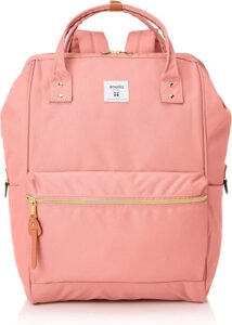 anello(アネロ) anero atb2521z backpack with clasp, l, a4 base, water repellent, multiple storage, pc storage, pink