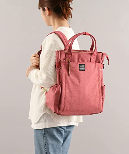 anello(アネロ) Anero POST ATC1225Z 2-Way Backpack, A4, Multiple Storage, Beige