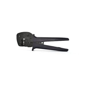 solar pv cable crimping tool for solar connectors, awg14/12/10/8, 2.5/4/6/10mm2, solar crimper (black)