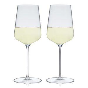 spiegelau definition stemmed white european-made 15.2oz dishwasher safe crystal wine glasses set of 2