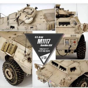 Academy Hobby Model Kit 1/35 U.S Army M1117 Guardian ASV Four Wheel Armored Car 13550