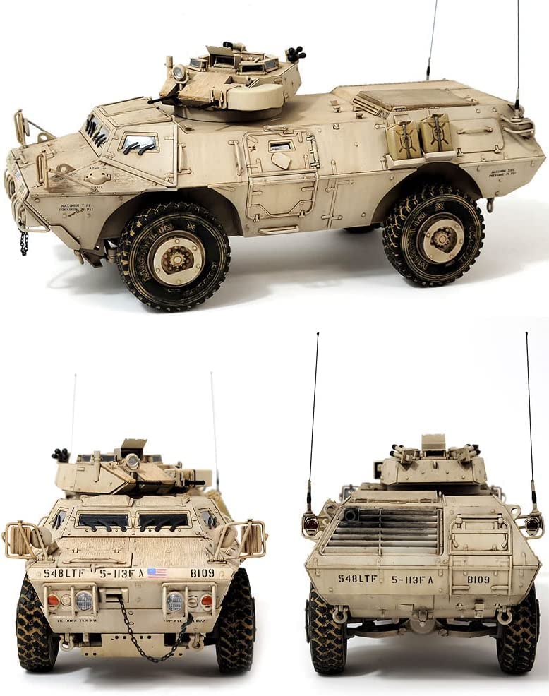 Academy Hobby Model Kit 1/35 U.S Army M1117 Guardian ASV Four Wheel Armored Car 13550