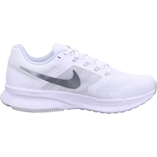 Nike Women's Low-Top Sneakers, White Metallic Silver Pure Platinum, 9.5