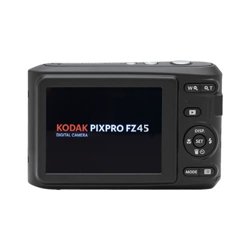 Kodak PIXPRO FZ45 Friendly Zoom Digital Camera (White) Bundle with 32GB SD Card and AA Batteries (4-Pack) (3 Items)