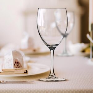 DISCOUNT PROMOS ARC Nuance Wine Glasses 8.5 oz Set of 6, Bulk Pack - Restaurant Glassware, Perfect for Red Wine, White Wine, Cocktails and More - Clear