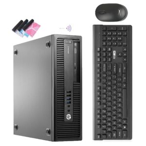 hp elitedesk desktop computer,800 g2 office small form factor pc,refurbished windows 10 desktop,i7 tower,32gb ram,2tb ssd + 2tb hdd,dvdrw,dp,hdmi,wifi,bt,vga,wireless k&m+tjj pad(renewed)