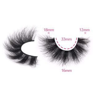 Mink Lashes Fluffy 8D False Eyelashes Wispy Eye Lashes Cat-Eye Long 18MM Dramatic FANXITON 7 Pairs Pack Volume Thick Faux Mink Lashes Multipack