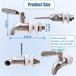 Replacement Stainless Steel Spigot for Berkey Big, Travel, Royal Gravity-fed Water Filter System, and other Gravity Filter Tank (Stainless Steel Spigot)