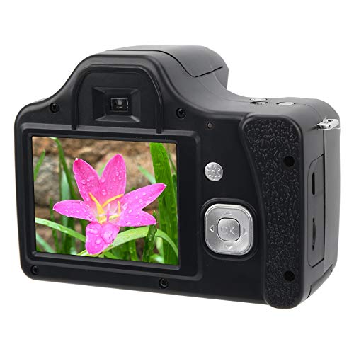 24MP Digital Camera with 18X Zoom FHD1920X1080 SLR Camera 3.0 in LCD Screen Portable Vlogging Camera Built in Flash Light for for Adult Seniors Students Kids Beginner (Standard Edition)