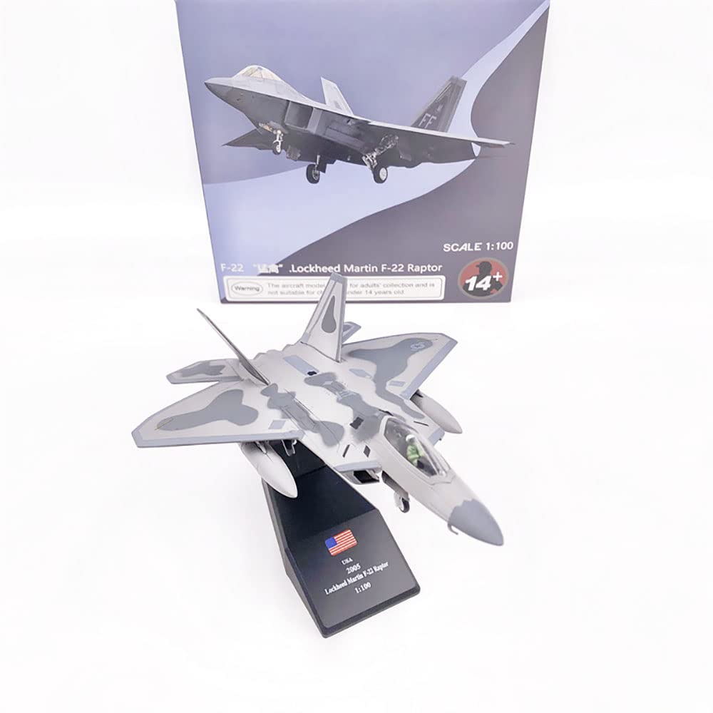 USAF F-22 Raptor 1/100 Diecast Aircraft Model (Basis)