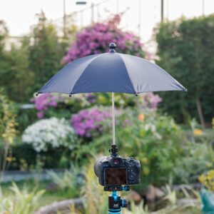 DSLR Mirrorless Camera Hot Shoe Umbrella Rain Cover Protector Sunshade for Canon EOS R100 R50 R8 R7 R10 R3 R6 Mark II R5 C Rp R Rebel T8i T7 90D Sony A7RV A7 IV A7S III II Nikon Z8 Z9 Z30 Z5 Z6 Z7 II