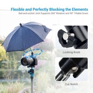 DSLR Mirrorless Camera Hot Shoe Umbrella Rain Cover Protector Sunshade for Canon EOS R100 R50 R8 R7 R10 R3 R6 Mark II R5 C Rp R Rebel T8i T7 90D Sony A7RV A7 IV A7S III II Nikon Z8 Z9 Z30 Z5 Z6 Z7 II