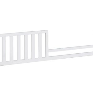 Toddler Bed Safety Guard Rail for Dolce Babi Cribs | Multiple Finishes Available (White, Option 1)