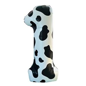 cow print number 2 birthday balloon for 2 year old cowgirl