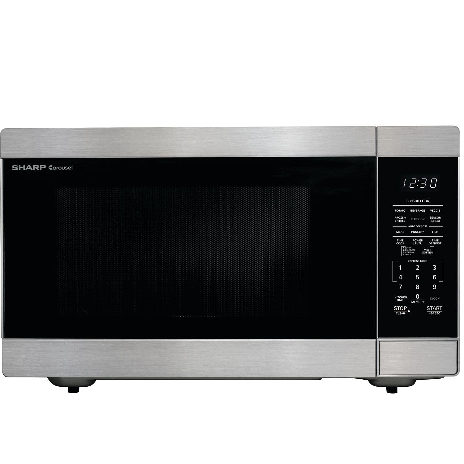 SHARP ZSMC2266HS Oven with Removable 16.5" Carousel Turntable, Cubic Feet, 1200 Watt Countertop Microwave, 2.2 CuFt, Stainless Steel