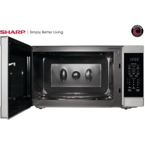 SHARP ZSMC2266HS Oven with Removable 16.5" Carousel Turntable, Cubic Feet, 1200 Watt Countertop Microwave, 2.2 CuFt, Stainless Steel