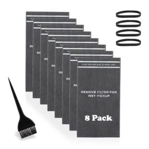 wet dry vac filter bags: 8 pack vac replacement filters bags for 2-2.5 gallon vacuums compatible with shop vac stinger craftsman husky