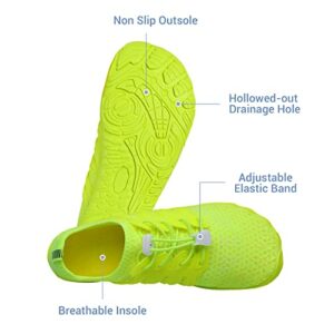 SPUKEP Water Shoes for Mens Water Shoes for Womens Water Shoes Quick Dry Swim Shoes Men Non-Slip Barefoot Shoes Men Yoga Shoes Beach Shoes Mens Hiking Diving Shoes Spring Green