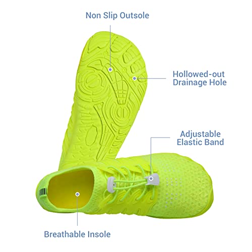 SPUKEP Water Shoes for Mens Water Shoes for Womens Water Shoes Quick Dry Swim Shoes Men Non-Slip Barefoot Shoes Men Yoga Shoes Beach Shoes Mens Hiking Diving Shoes Spring Green