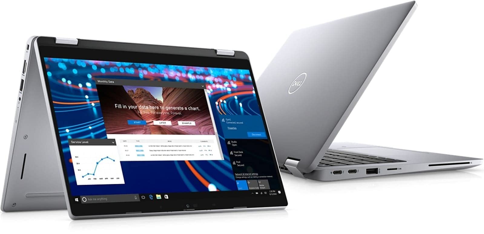 Dell Latitude 5000 5320 2-in-1 (2021) | 13.3" FHD Touch | Core i3 - 256GB SSD - 8GB RAM | 4 Cores @ 3.7 GHz - 11th Gen CPU Win 11 Pro (Renewed)