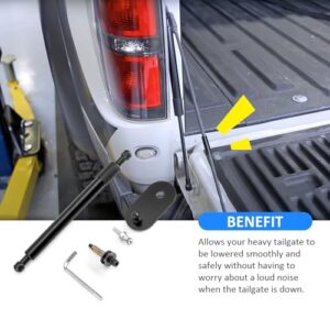 Wsays Tailgate Assist Shock Black Steel Compatible with 2002-2018 Dodge Ram 1500 2500 3500 Classic