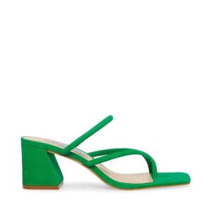 Steve Madden Effie Sandal Green Nubuck 8.5 M