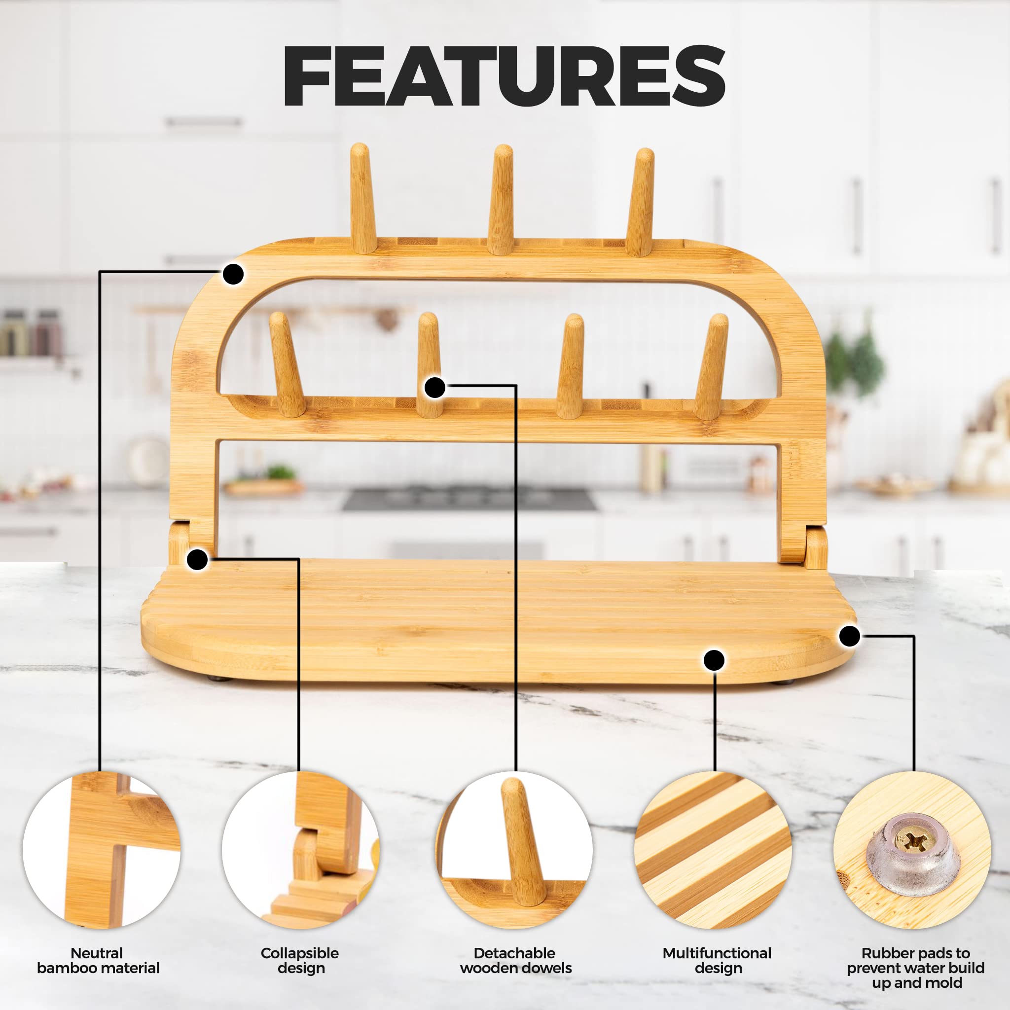 Sydney's Season Bottle Drying Rack Space Saving, Travel Bottle Cleaner Kit, Baby Drying Rack, Travel Bottle Drying Rack, Portable Bottle Cleaning Kit, Space Saving Drying Rack for Baby Bottles